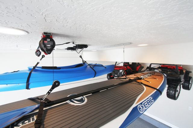 The World's First Smart Hoist Makes Overhead Garage Storage Super-Simple