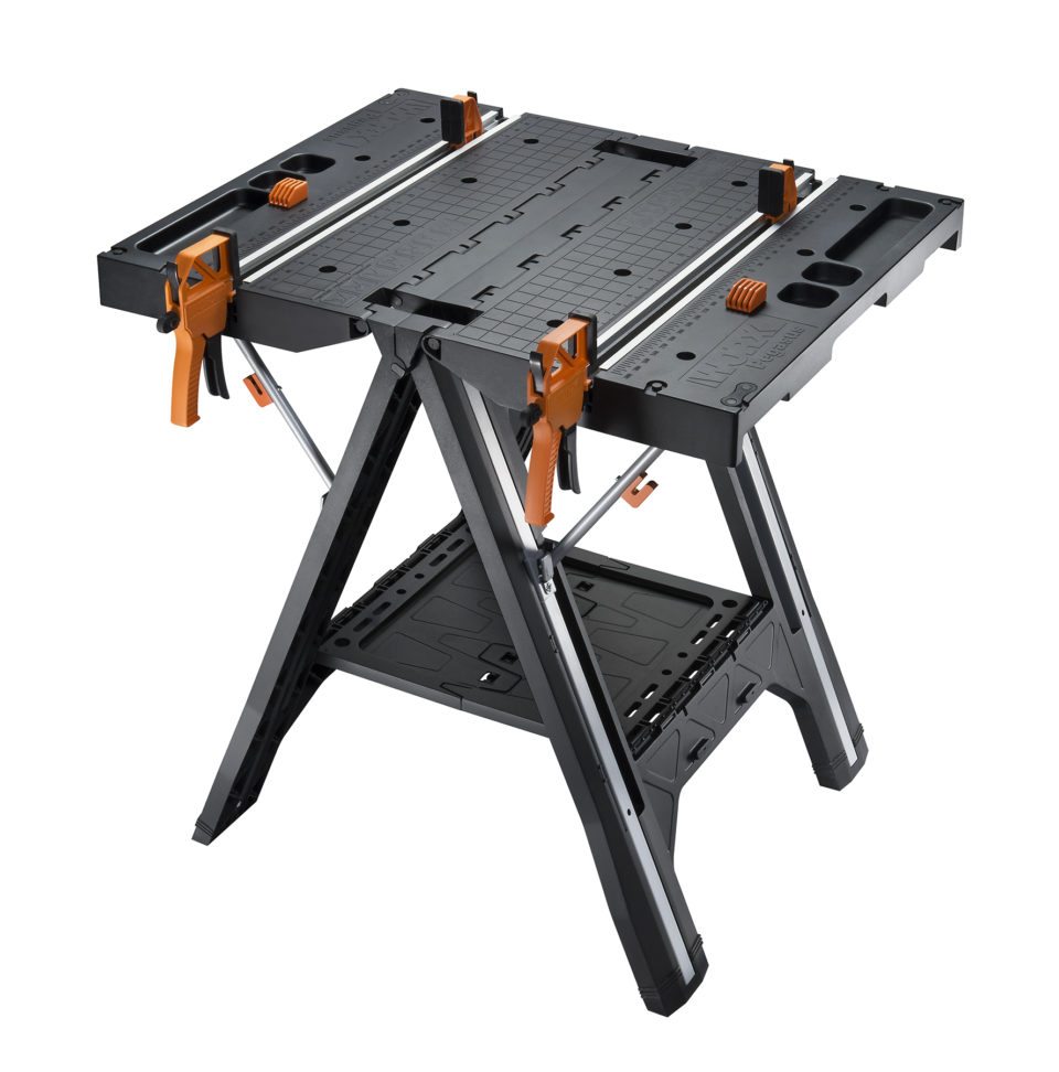 A Portable Work Table & Sawhorse in One - GarageSpot