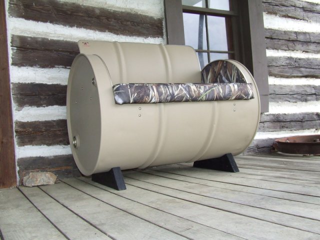 Repurposed 55-Gallon Drums as Furniture is Very Cool - GarageSpot