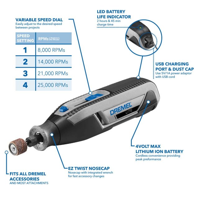 Dremel Lite 7760 Cordless Rotary Tool Review - GarageSpot