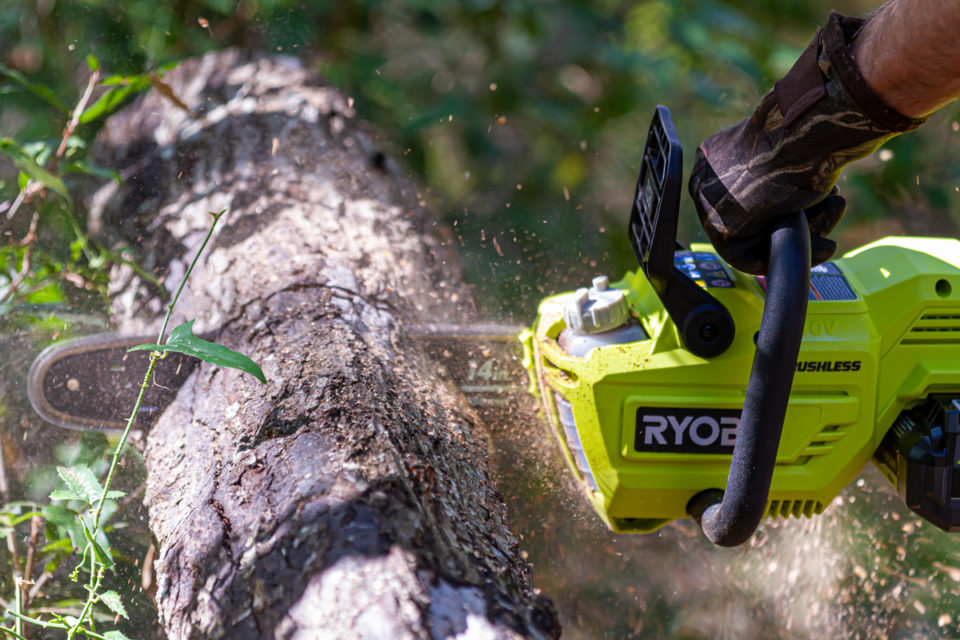 Hands On: RYOBI 14" 40V Brushless Cordless Chainsaw - GarageSpot