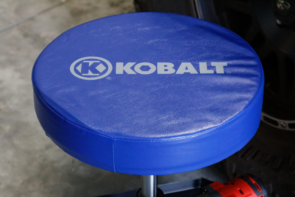 Hands-On: Kobalt Rolling Work Seat - GarageSpot